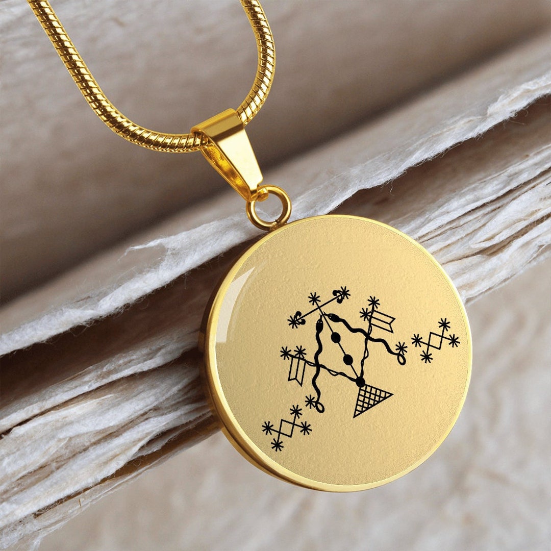 Damballah Voodoo Veve Necklace Jewelry Witchy Pendant Amulet Talisman ...