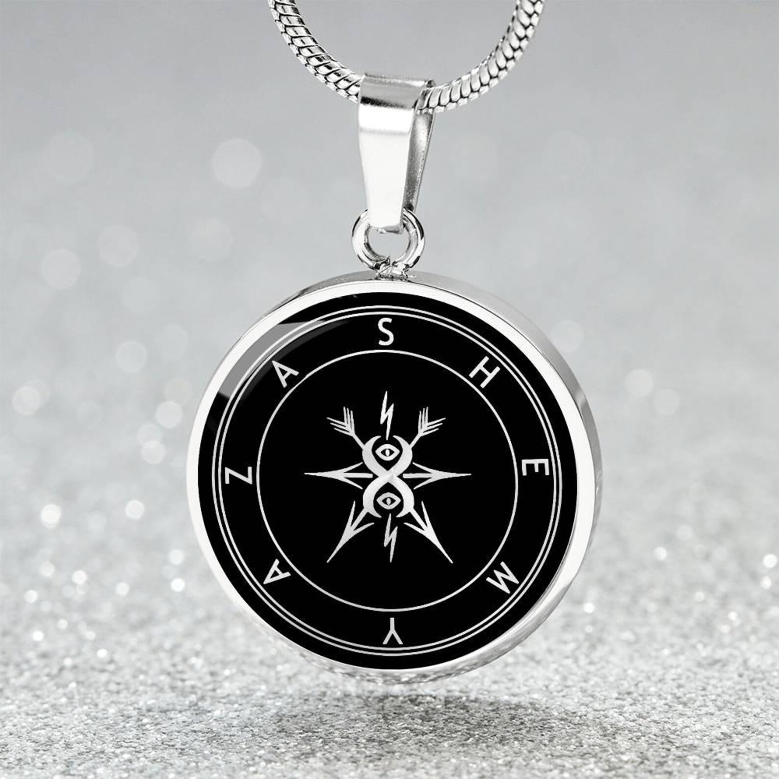 Shemyaza Singil Necklace the Master Key Pendant Occult Jewelry Gold ...
