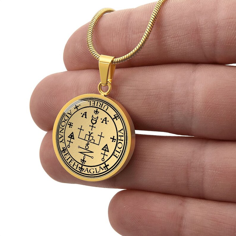 Archangel URIEL Pendant Necklace Seal Amulet Talisman Jewelry - Etsy