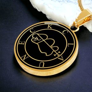 Clauneck Sigil Necklace Jewelry Pendant Goetia Gold Silver - Etsy