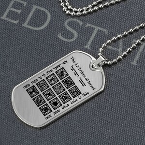 Kabbalah Ephod Necklace Hoshen Pendant 12 Tribes of Israel Jewelry Gold ...