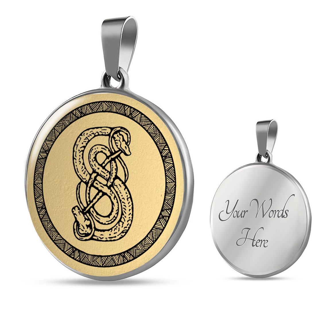 Loki Necklace Pendant Jewelry Symbol Norse Pagan - Etsy