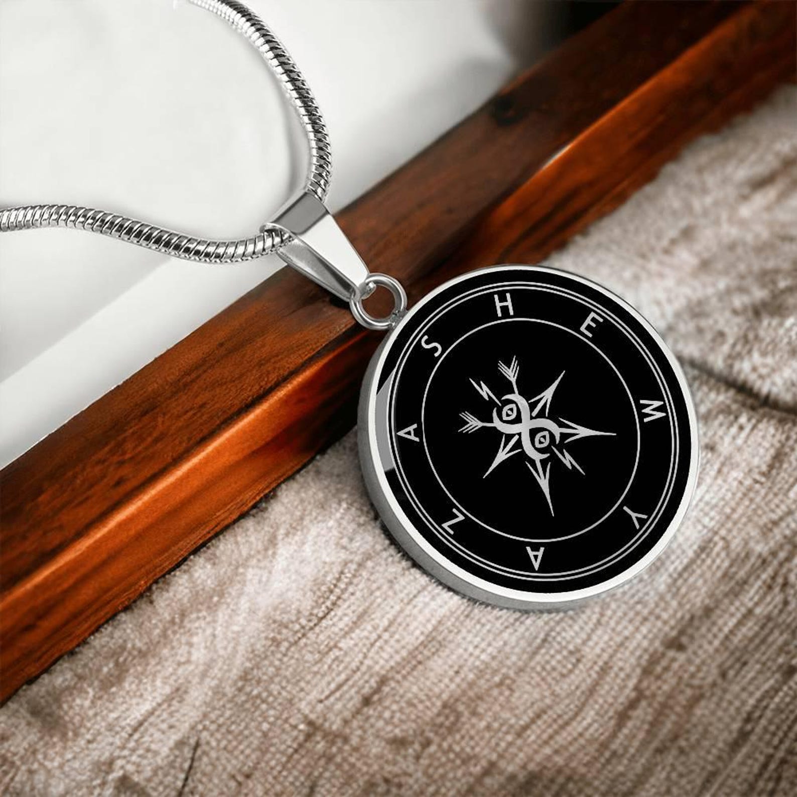 Shemyaza Singil Necklace the Master Key Pendant Occult Jewelry Gold ...