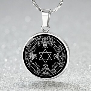 Lesser Banishing Ritual Pendant Magic Circle Necklace Gold Silver ...