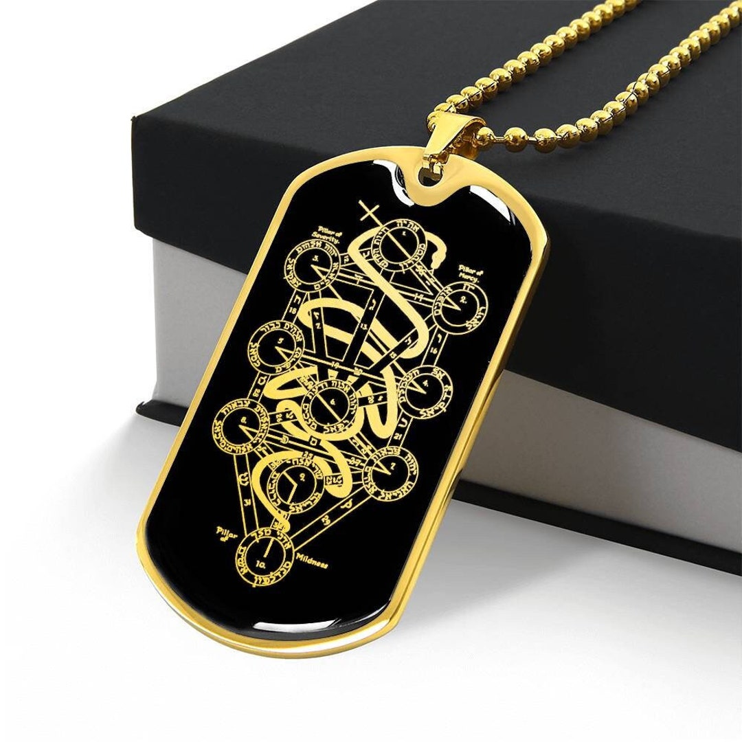 Gnostic Jewelry Hermetic Kabbalah Necklace Tree of Life Pendant ...