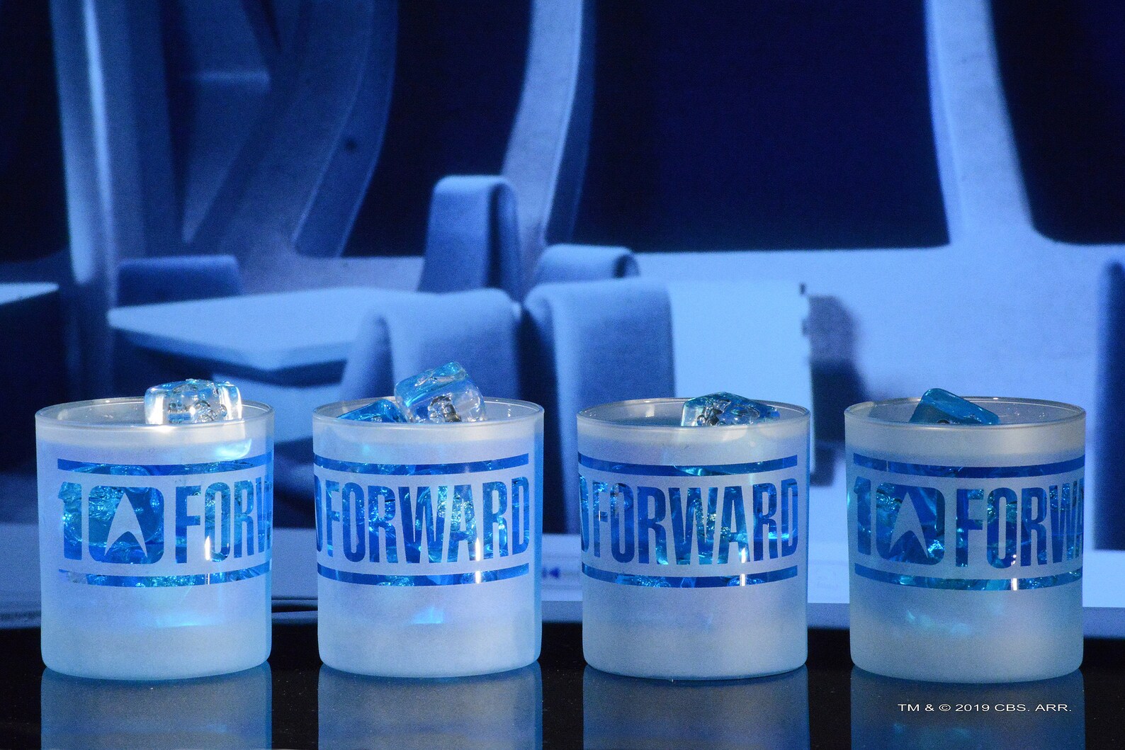 Star Trek: the Next Generation Ten Forward Set of Four Rocks Glasses ...