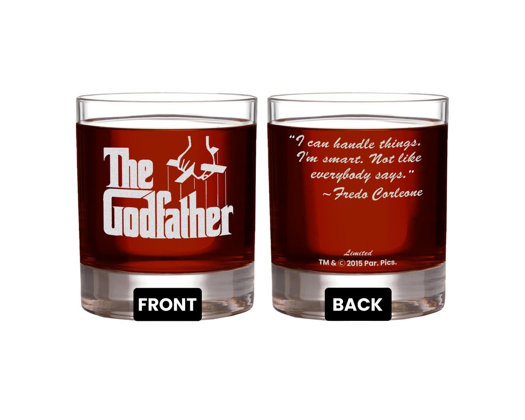 The Godfather Whiskey Glass, Officially Licensed Collectible, Etched ...