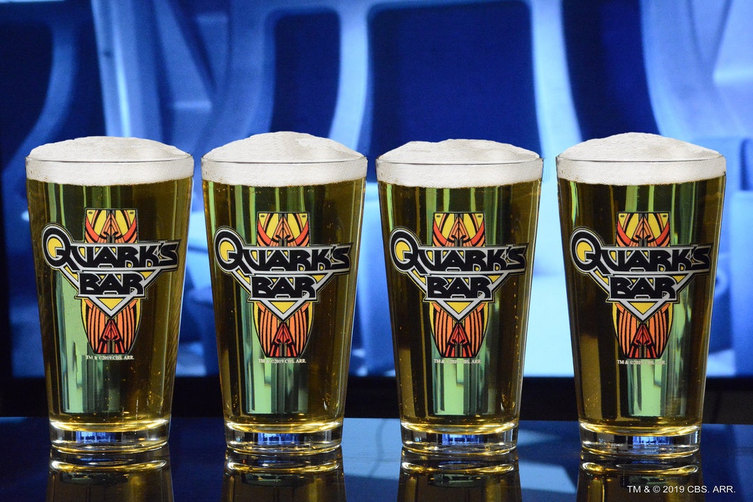 Star Trek: Deep Space Nine Quarks Bar Set of Four Pint Beer Glasses ...