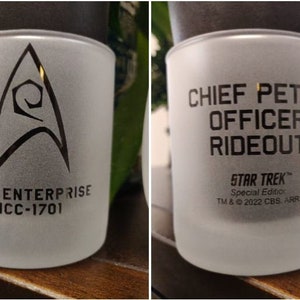 Star Trek: Personalized Starfleet Command Badge Rocks Glass Limited ...