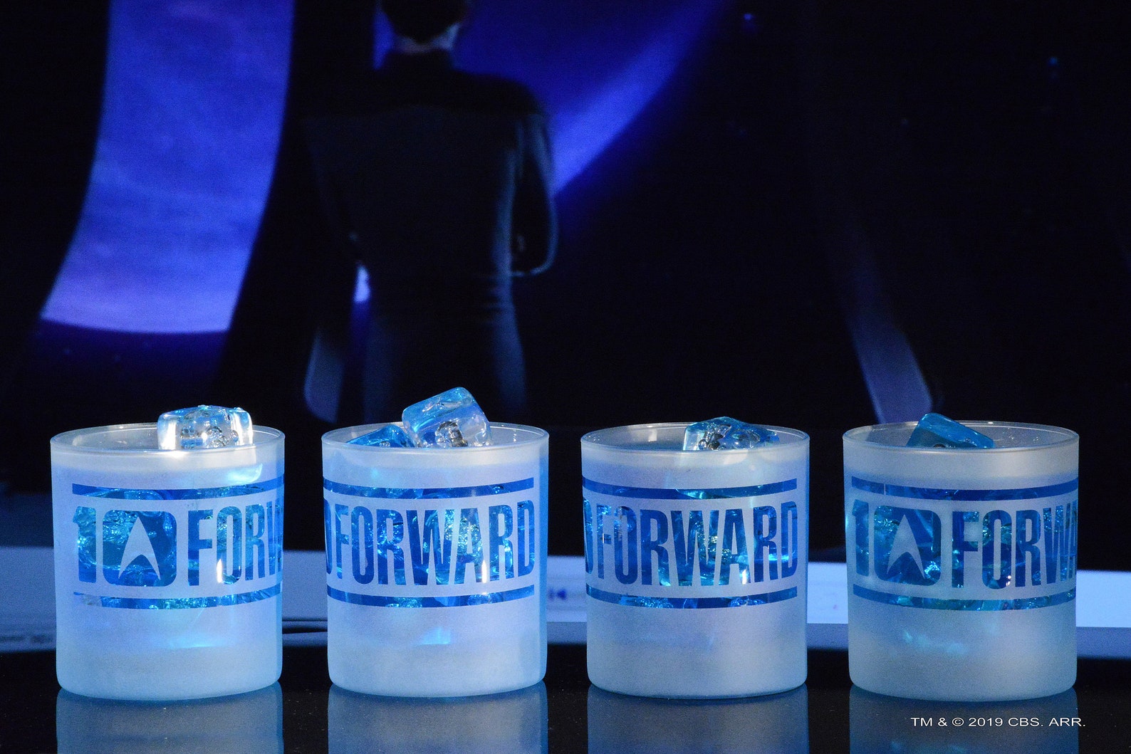 Star Trek: the Next Generation Ten Forward Set of Four Rocks Glasses ...