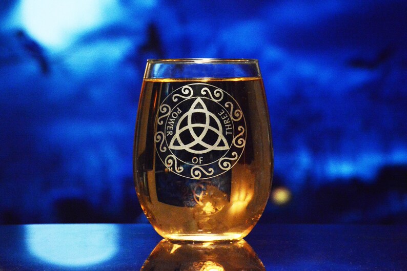 Charmed Triquetra Stemless Wine Glass Officially Licensed | Etsy