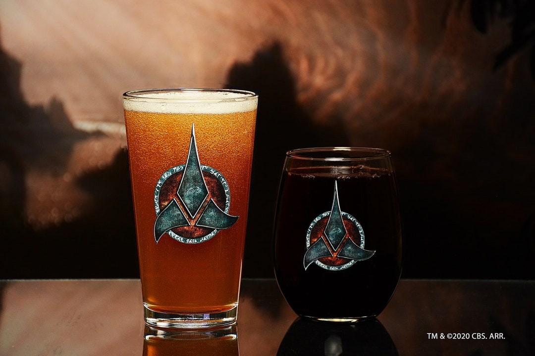 Star Trek Klingon Bar Set – His & Hers Glasses With Plqad Quotes - Etsy