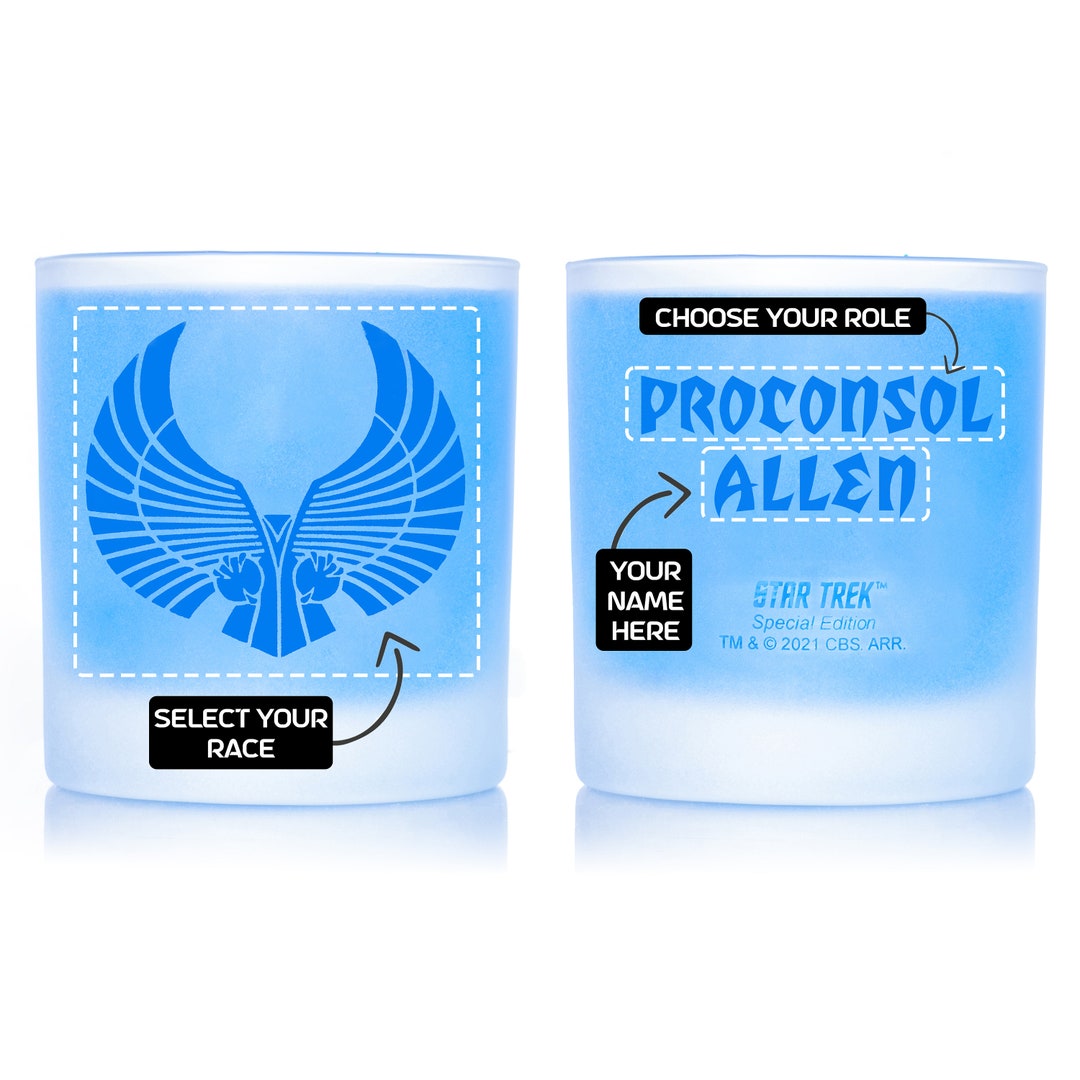 Star Trek: Personalized Alien Races Whiskey Glass Officially Licensed ...