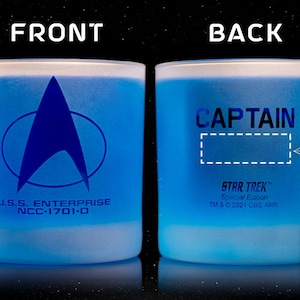 Star Trek: Personalized Starfleet Command Badge Rocks Glass Limited ...