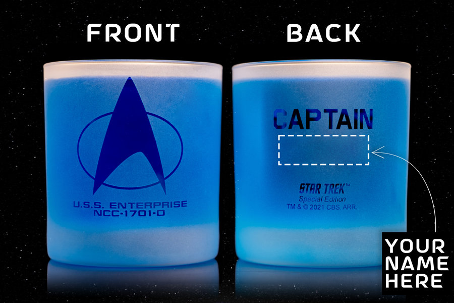 Star Trek: Personalized Starfleet Command Badge Rocks Glass - Etsy