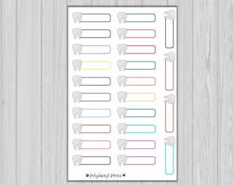 Orthodontist Planner Stickers Ortho Appointment Stickers Braces ...
