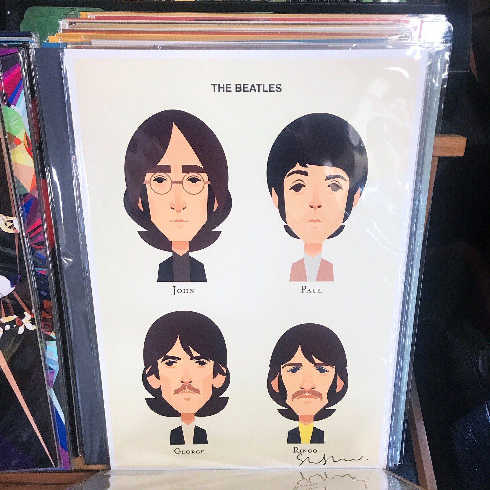 John Paul George Ringo by Stanley Chow - Signed and Stamped Fine Art ...