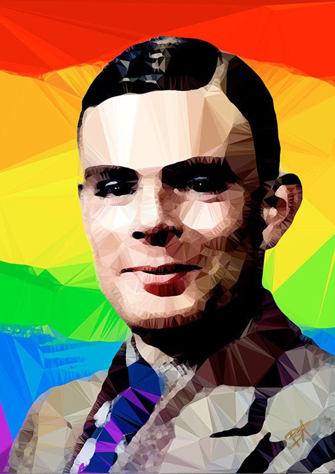 Alan Turing II by Baiba Auria Signed Fine Art Print - Etsy