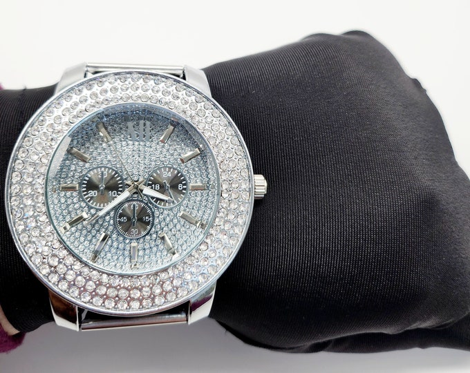 Hip Hop Iced Out Watch - Etsy