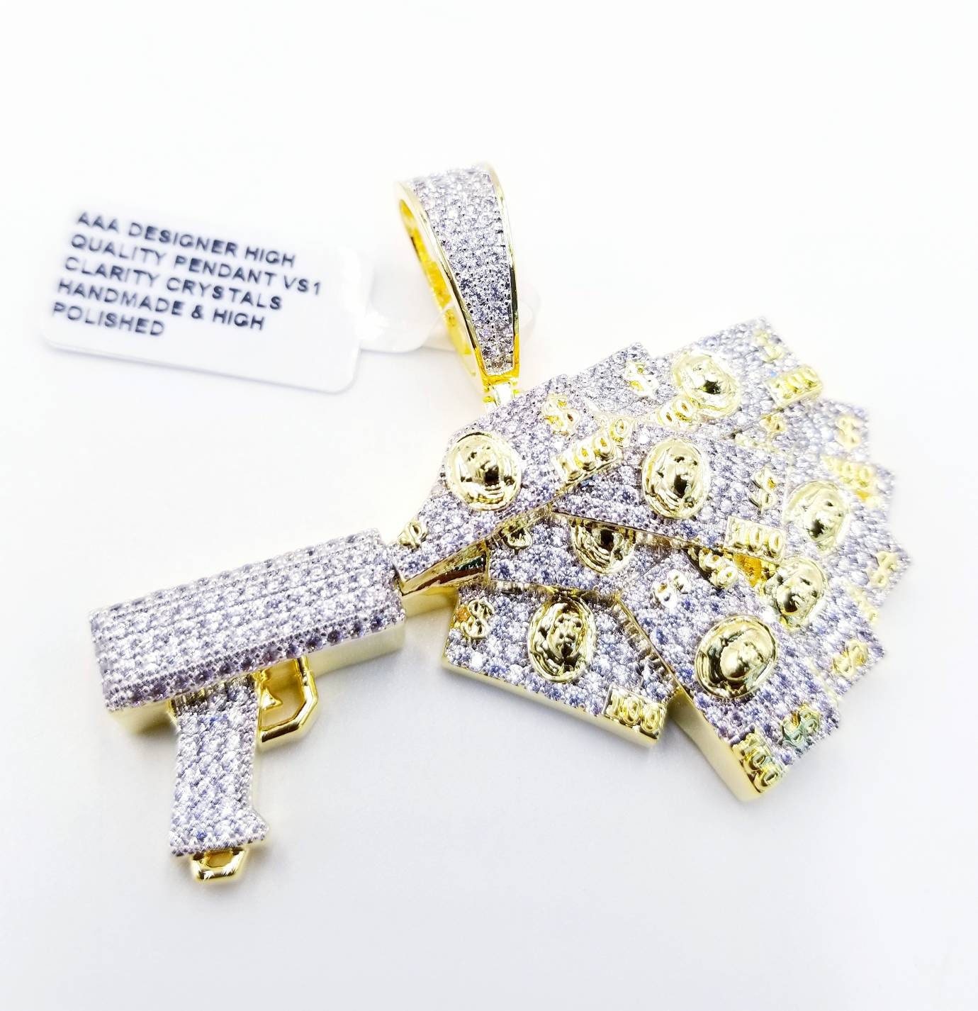 Modern Fancy ICY Handmade AAA Designer Pendent Vs Crystal | Etsy