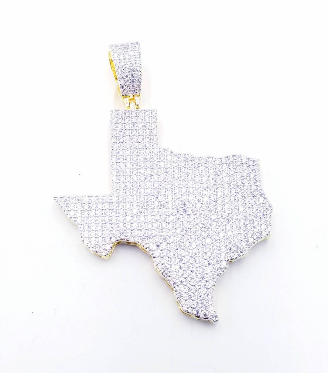Fancy ICY Handmade Texas State Map AAA Designer Pendent Vs Crystal ...