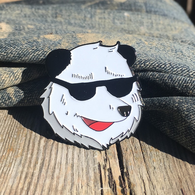 Panda Bear Soft Enamel Pin - Etsy