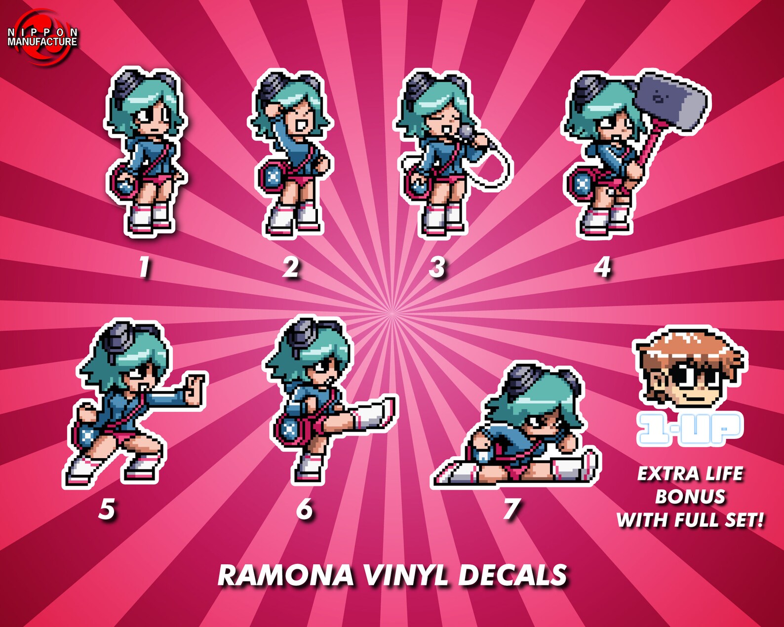 Scott and Ramona Glossy PVC Vinyl Decals, Holographic Stickers, Static ...