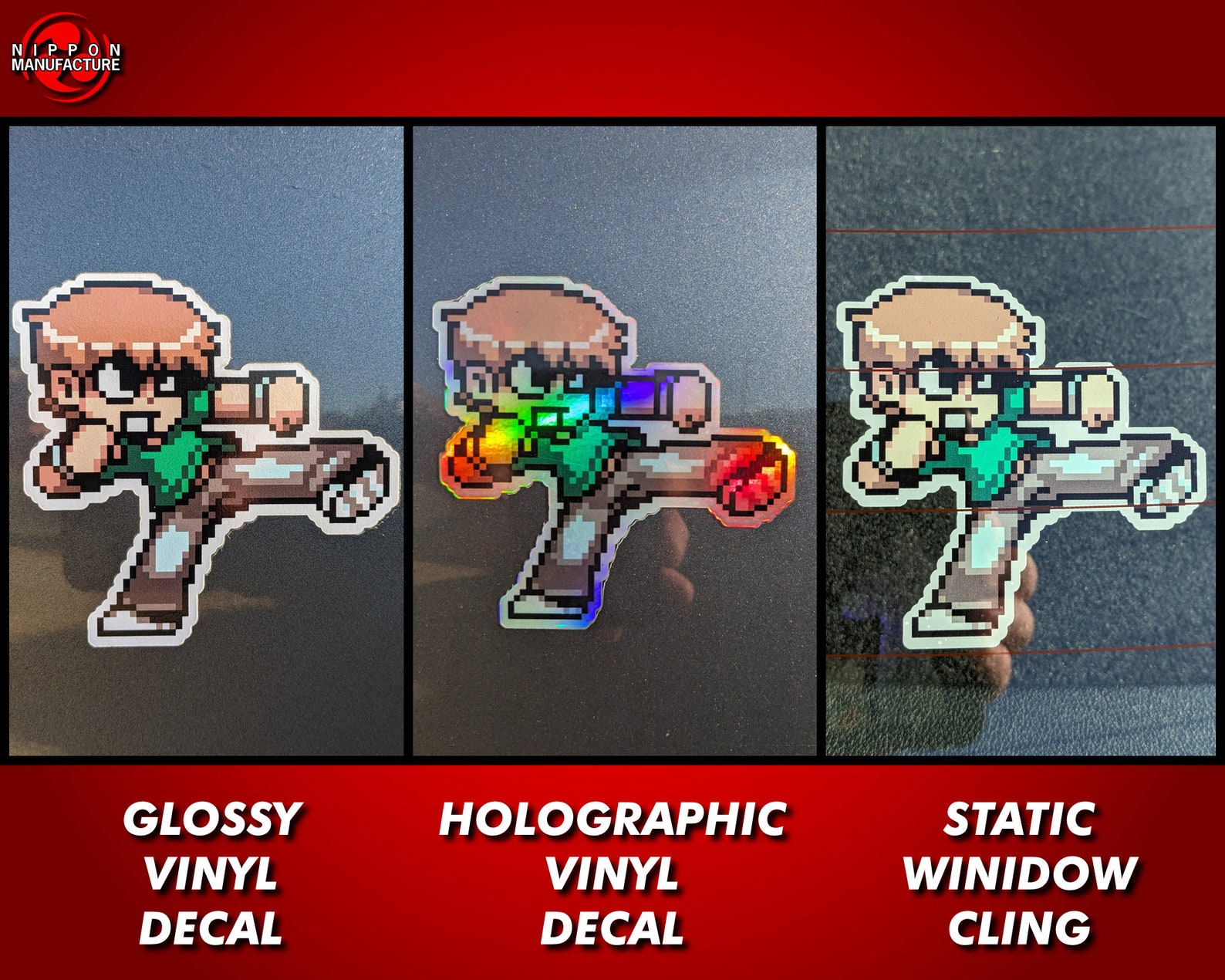 Scott and Ramona Glossy PVC Vinyl Decals, Holographic Stickers, Static ...