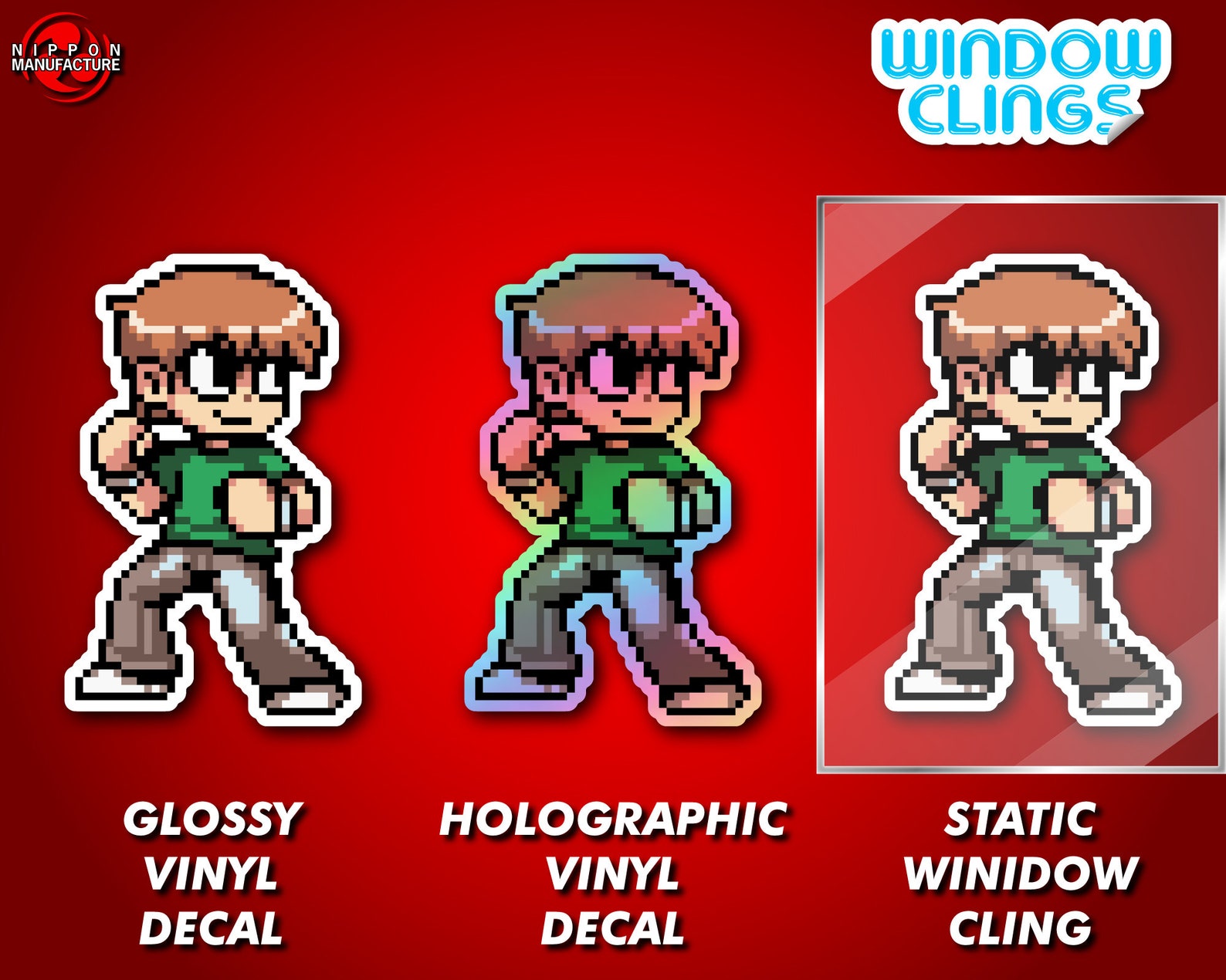 Scott and Ramona Glossy PVC Vinyl Decals, Holographic Stickers, Static ...