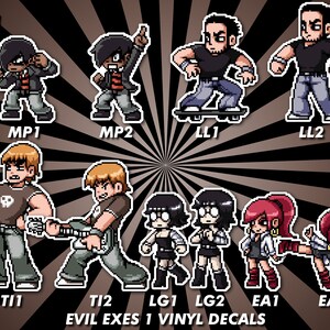 Scott and Ramona - Glossy PVC Vinyl Decals, Holographic Stickers ...