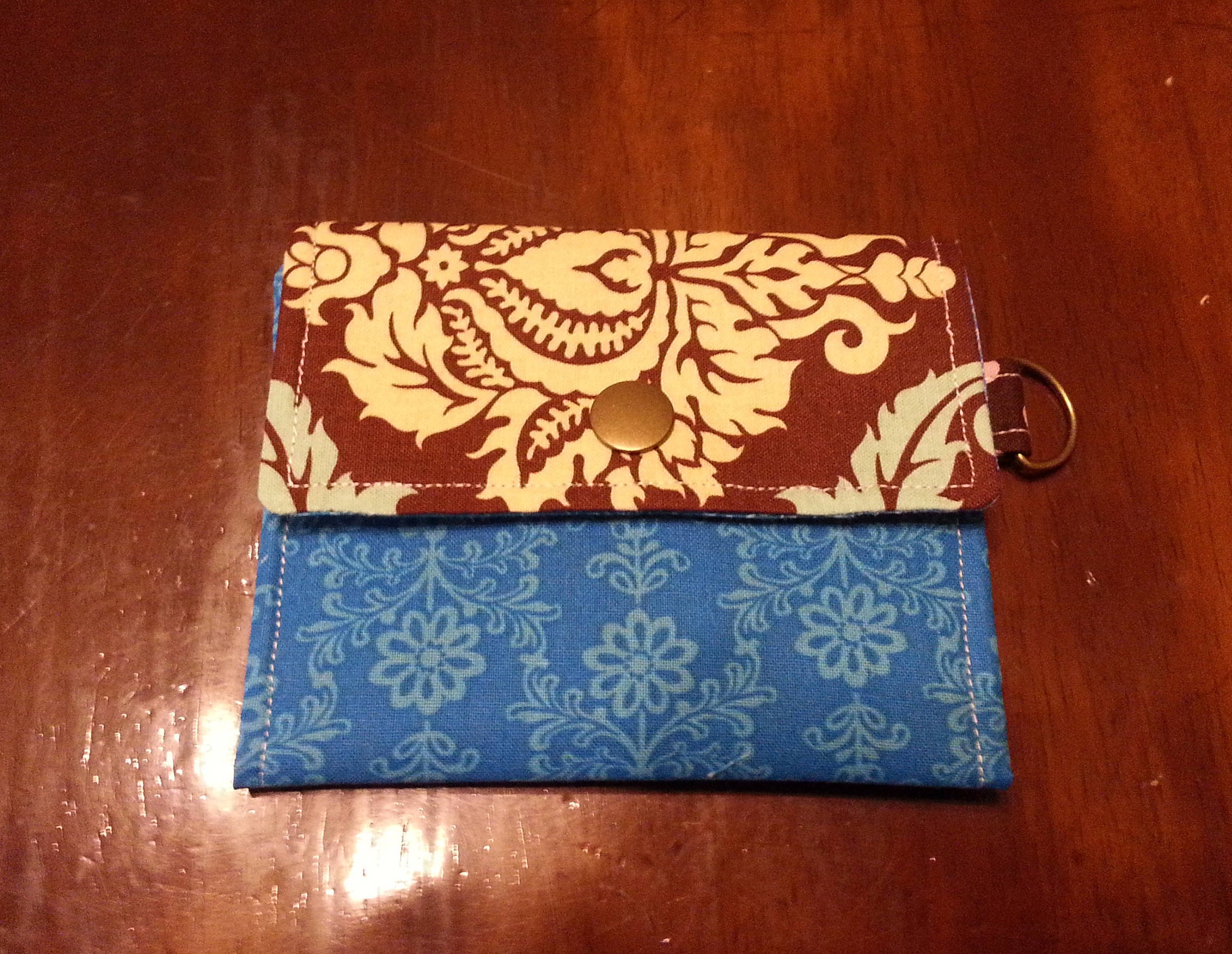 Handmade Fabric Wallet For Women Small 6 Pocket Wallet Credit Card ...