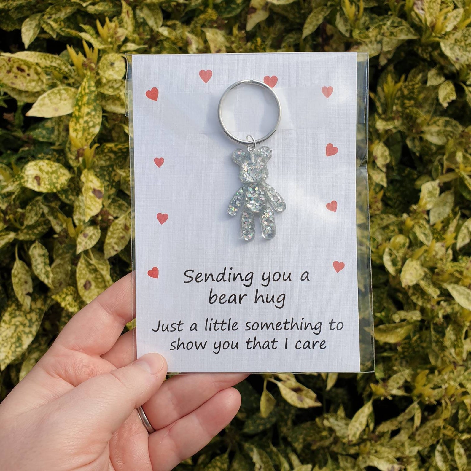 Bear Hug Keyring Isolation Gift. Give a Hug to Your Loved - Etsy
