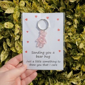 Bear Hug Keyring Isolation Gift. Give a Hug to Your Loved - Etsy