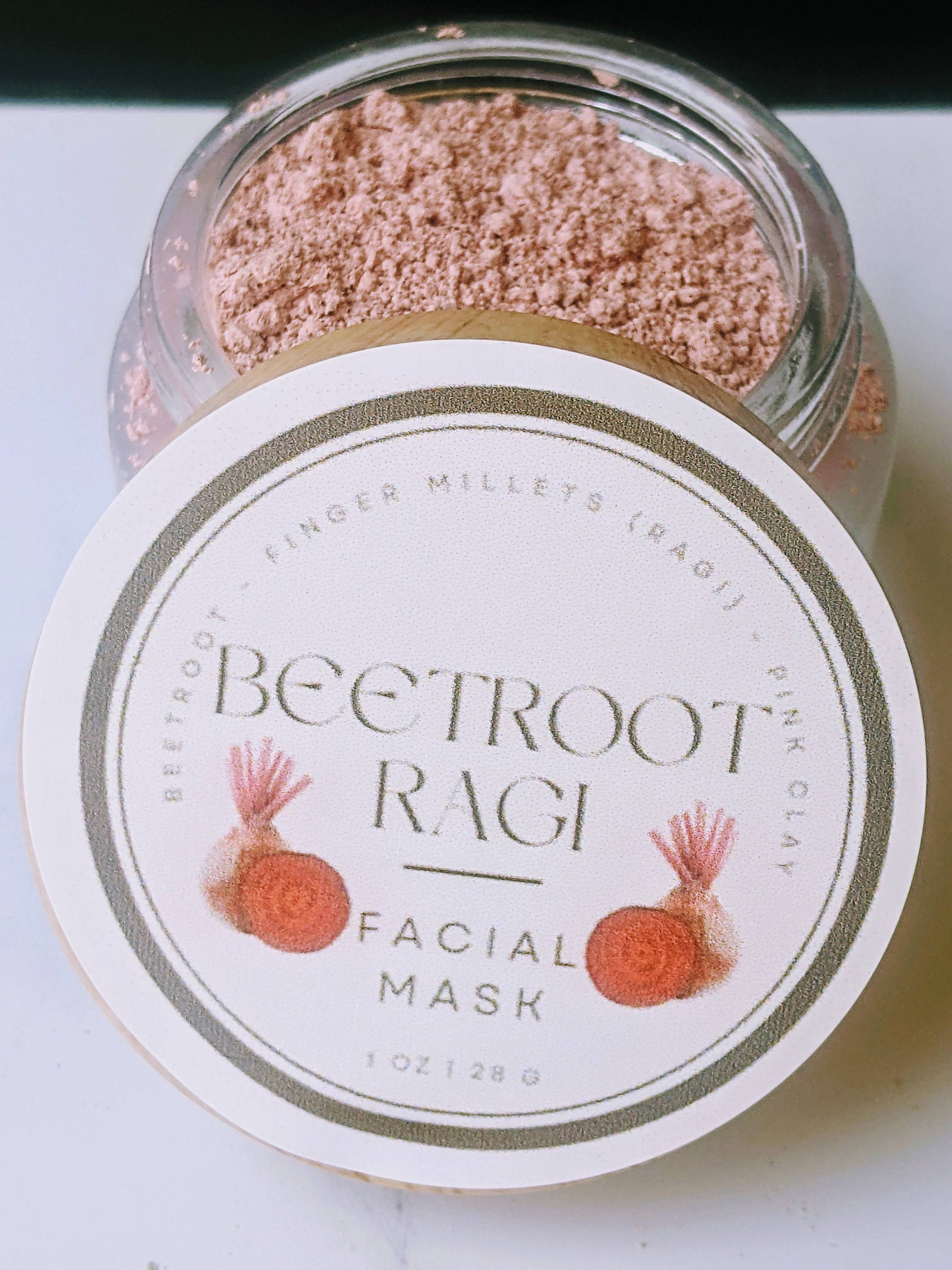 Organic Beetroot and Ragi Face Mask, Scrub With French Pink Clay ...