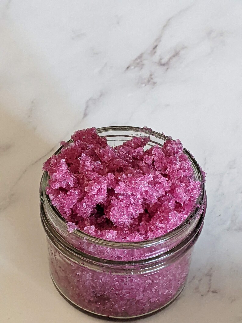 Pink Sugar Scrub With Pitaya dragonfruit, Body Scrub, Exfoliating Fruit ...