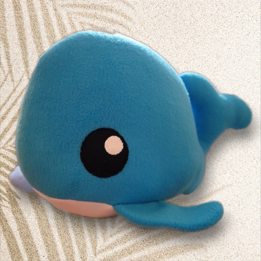 Whale Stuffie Fleece Stuffed Animal Whale - Etsy