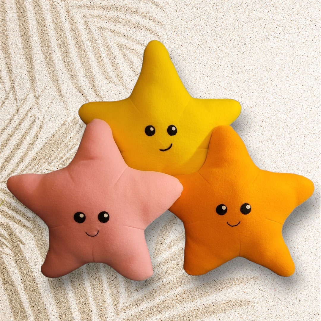 Starfish Stuffie, Stuffed Animal Fleece Starfish - Etsy