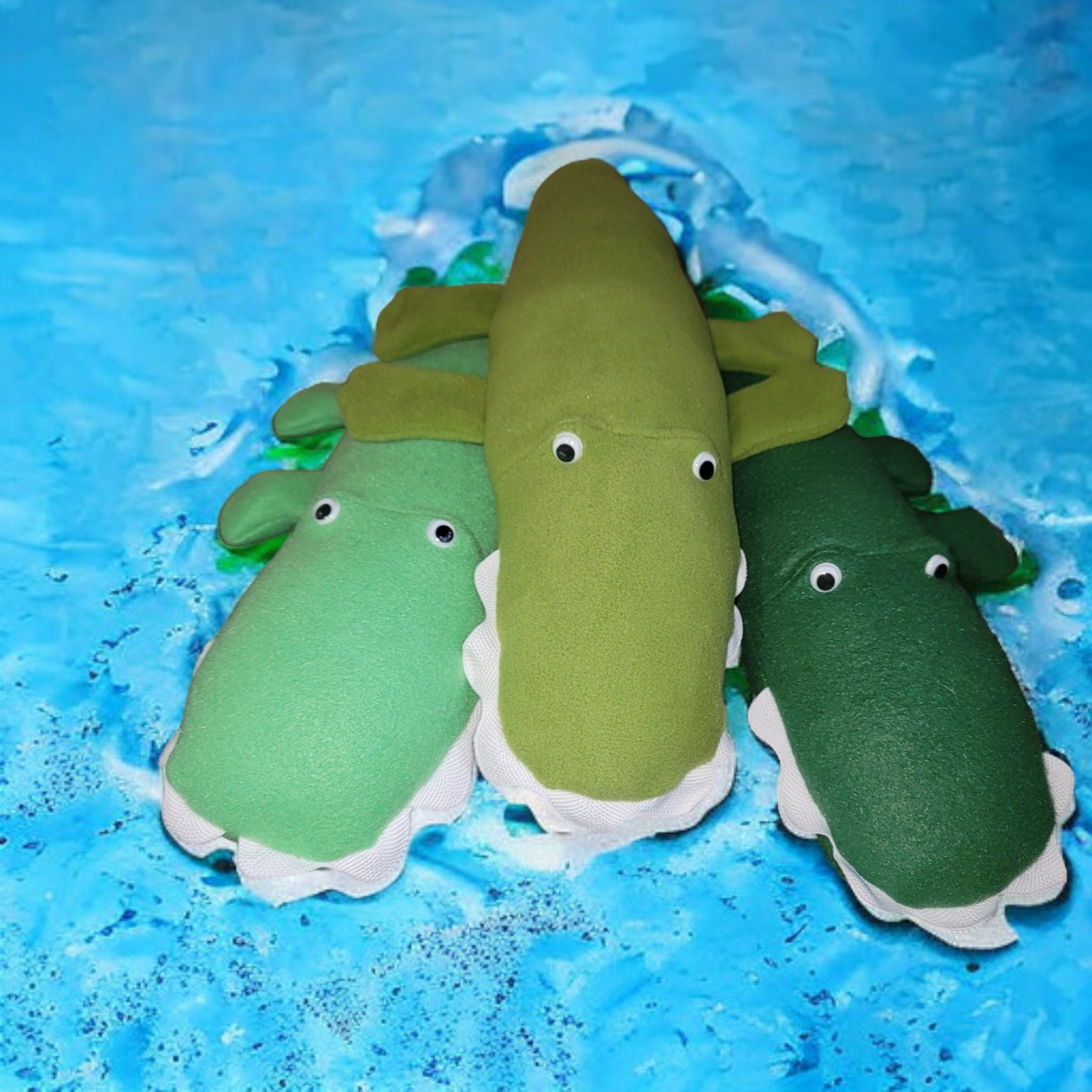 Crocodile Stuffie, Fleece Stuffed Animal - Etsy