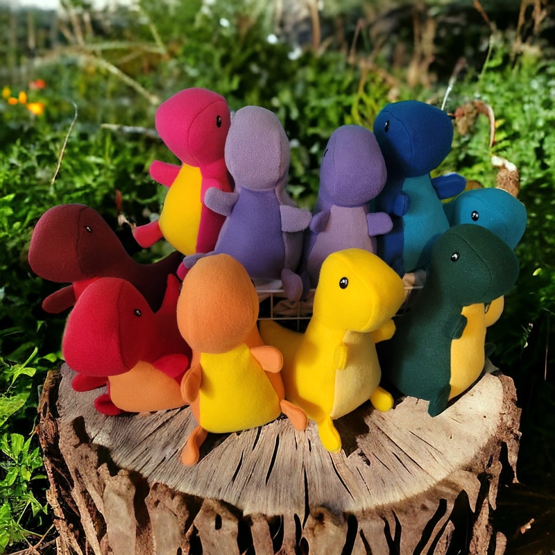 Custom Name T Rex Plush - Etsy