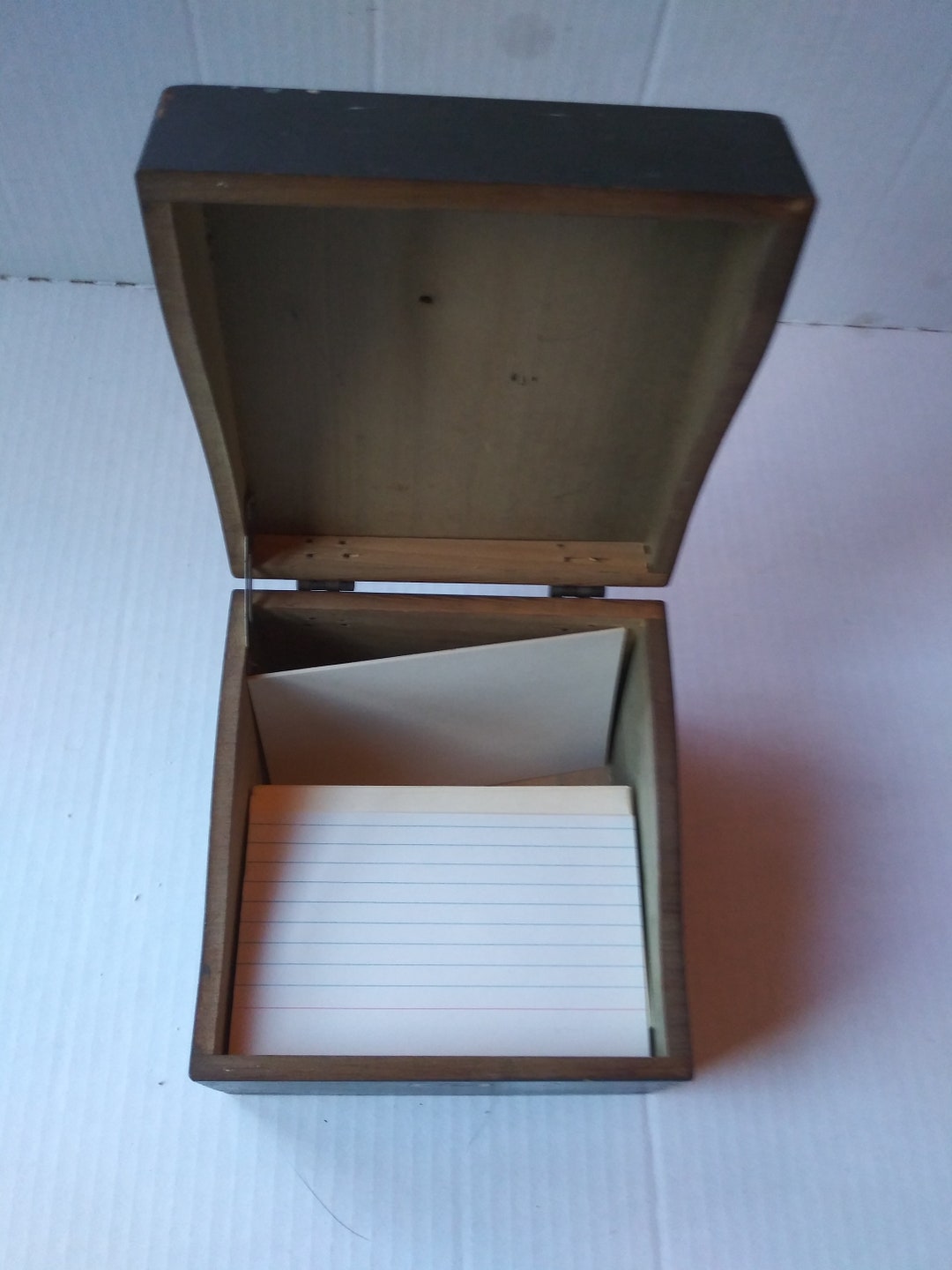 Vintage Weis Wooden Dark Green Recipe Box - Etsy