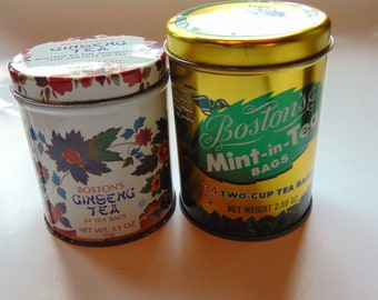 Boston Tea Tins - Etsy