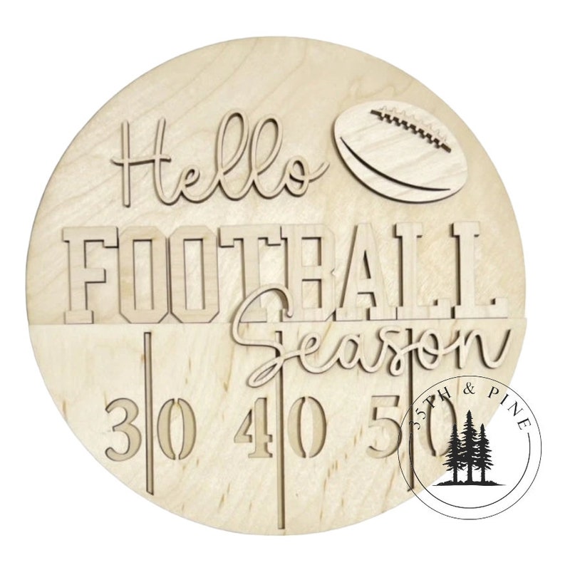 Football Wood - Etsy