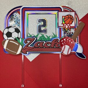 All Sports 3D Cake Topper Shaker | Birthday Cake Topper | Party Decor ...
