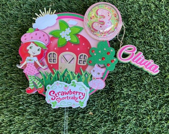Strawberry Shortcake Shaker Cake Topper - Etsy