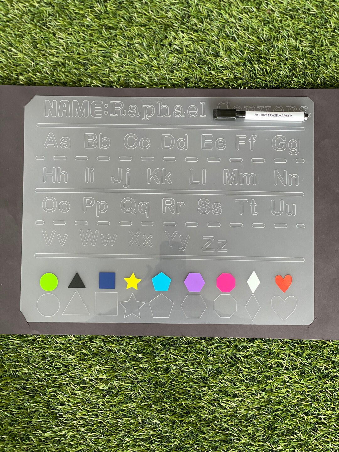 Writing Tracing Erasable Mat ABC Tracing Mat Traceable - Etsy