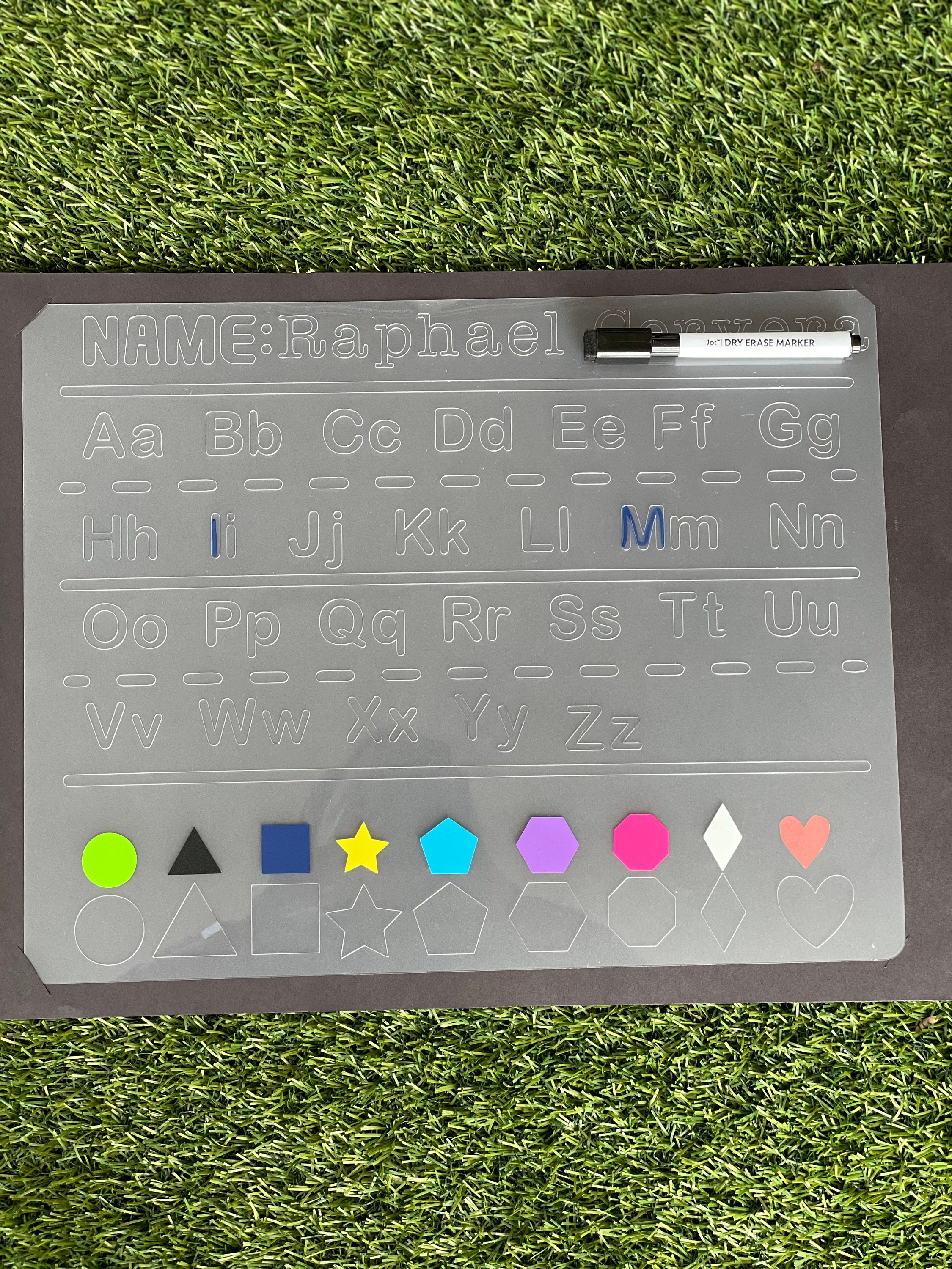 Writing Tracing Erasable Mat ABC Tracing Mat Traceable - Etsy