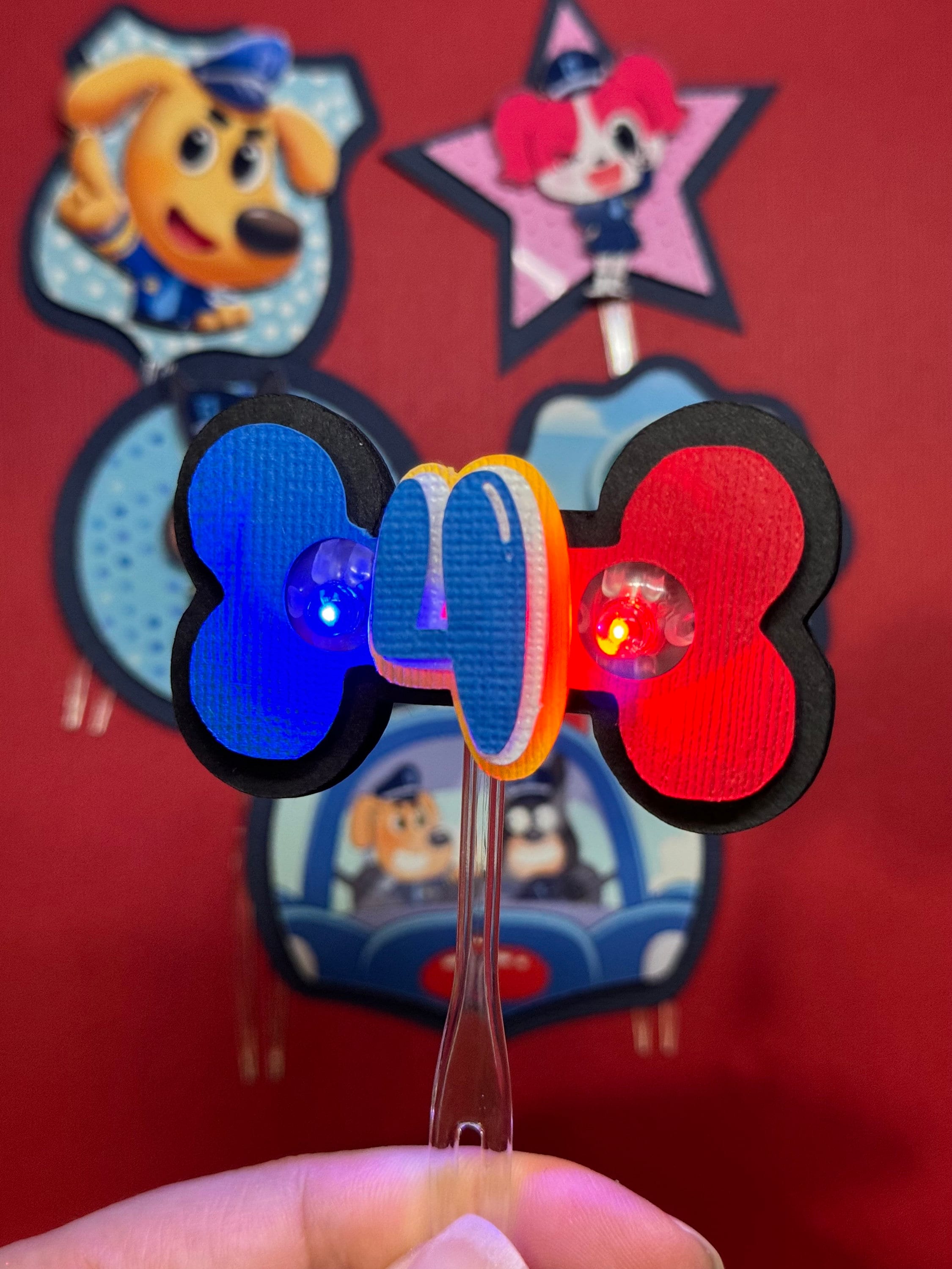 3D Cupcake Topper Inspired in Safety Sheriff Labrador personalized ...