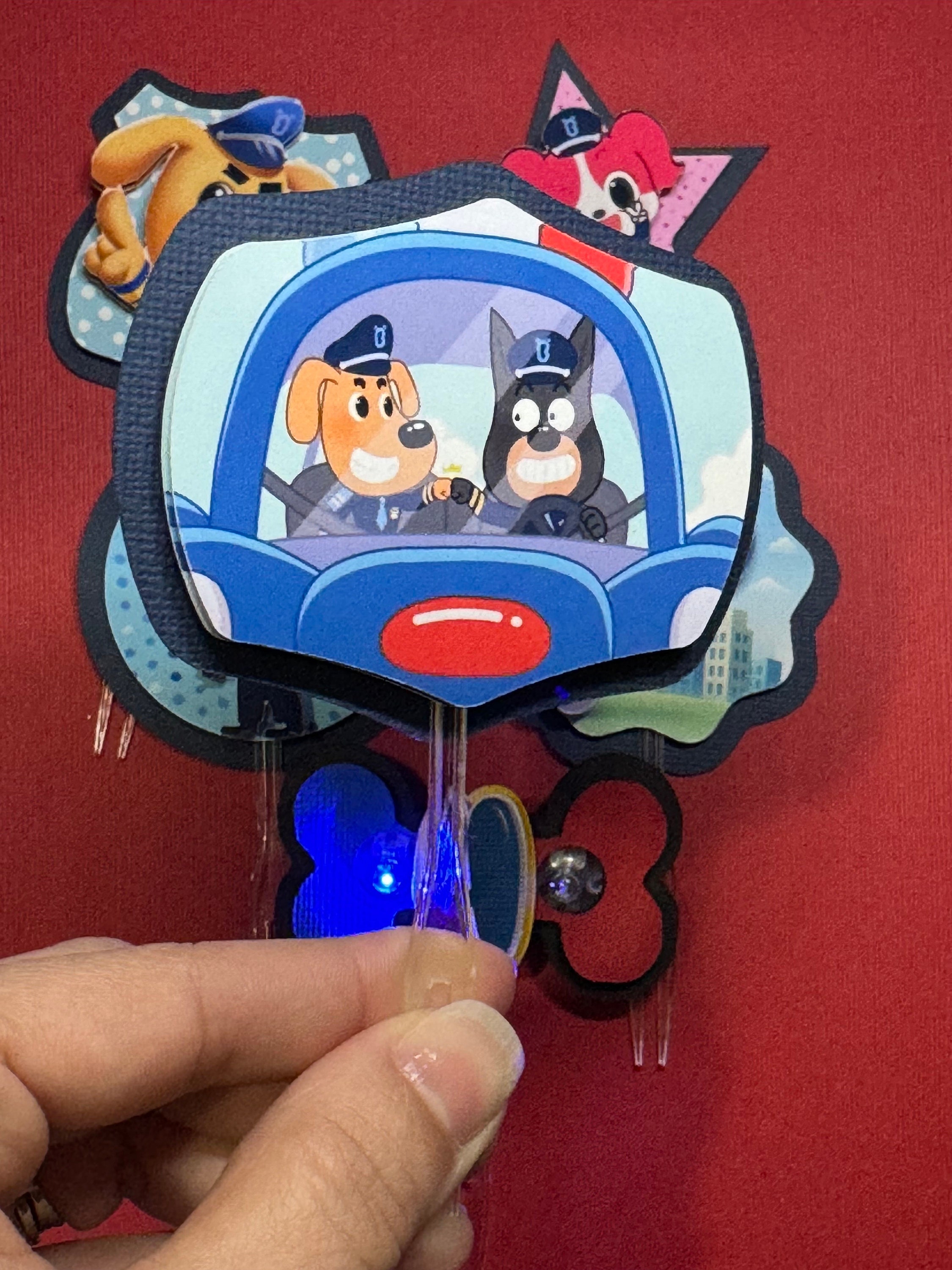 3D Cupcake Topper Inspired in Safety Sheriff Labrador personalized ...