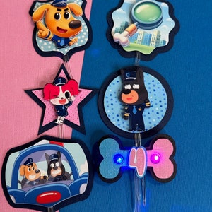 3D Cupcake Topper Inspired in Safety Sheriff Labrador |personalized ...