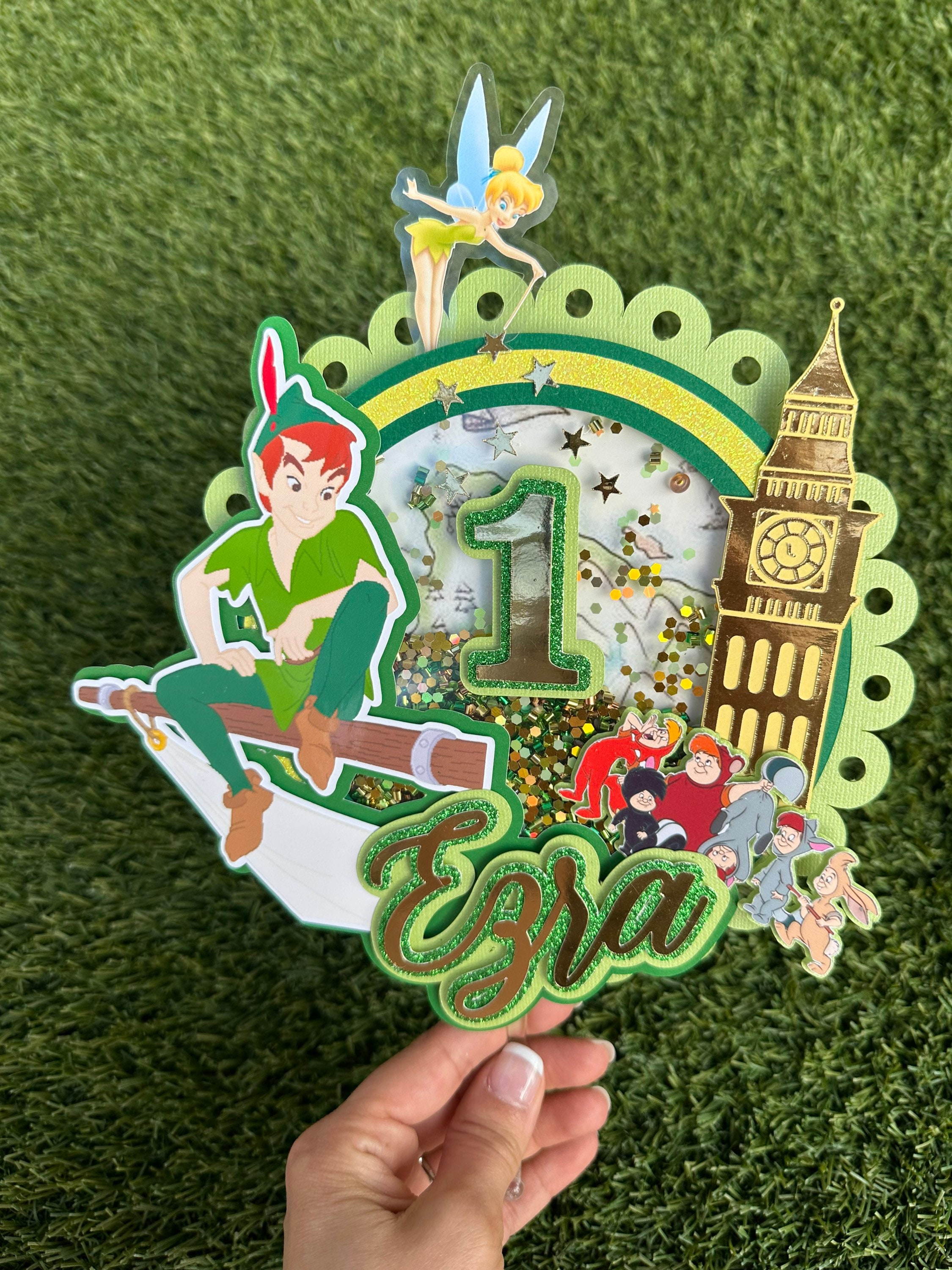 Inspired in Peter Cake Topper Shaker| Personalized Cake Topper With ...